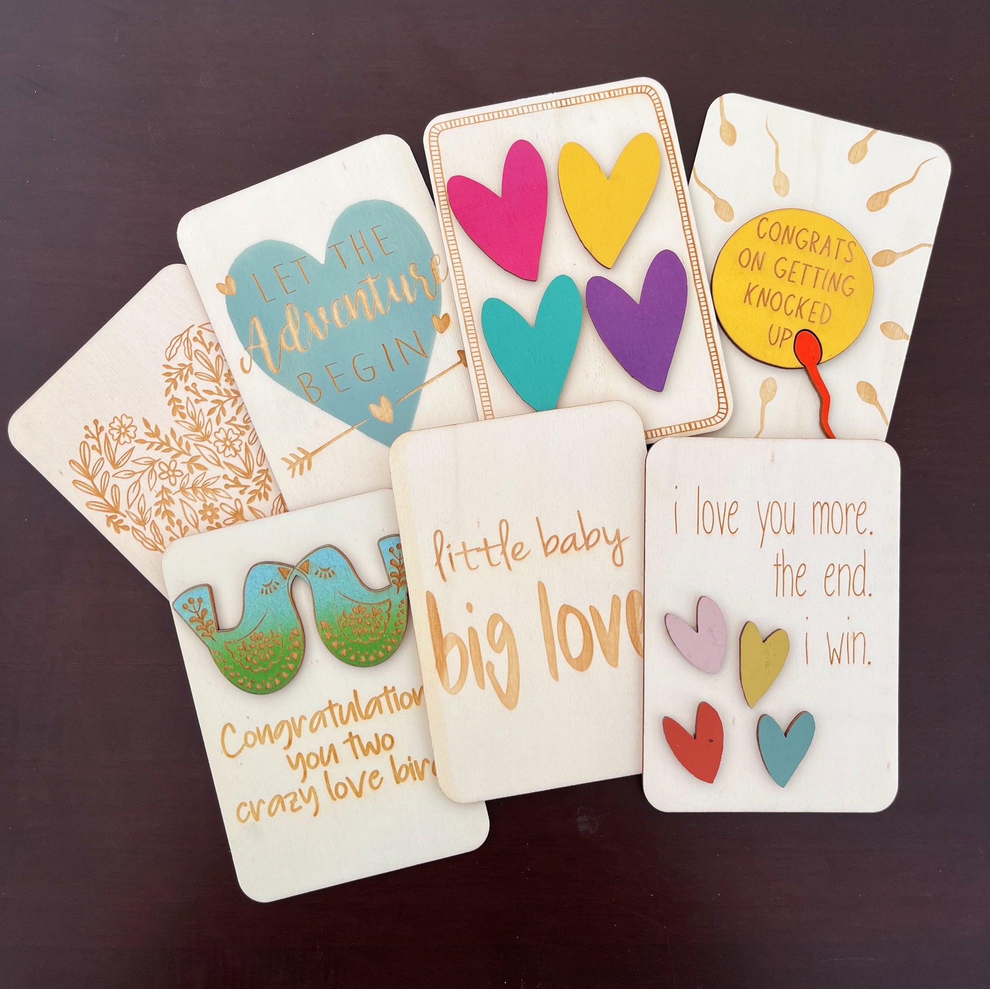 Cheeky Charlie Keep Cards | Funny and Sweet Wooden Greeting Cards