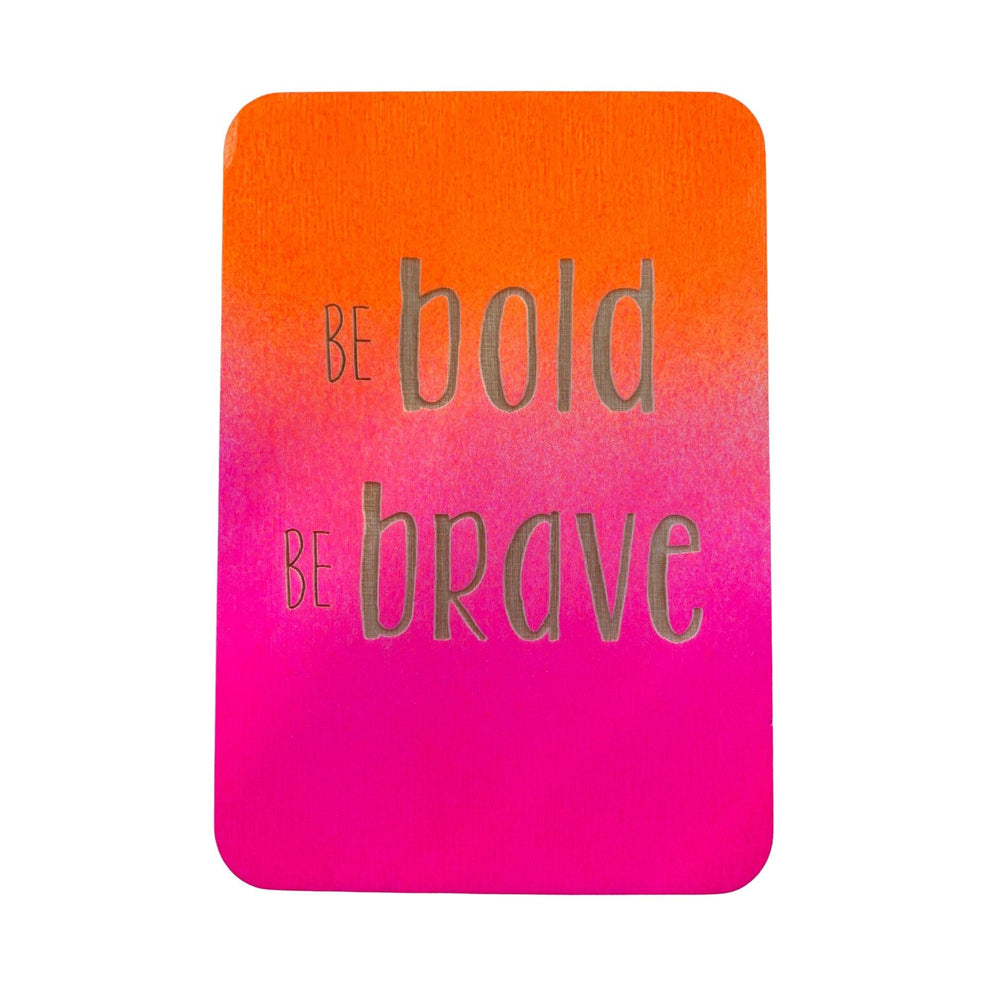 Cheeky Charlie Keep Cards | Be Bold Be Brave | Inspirational Wooden ...
